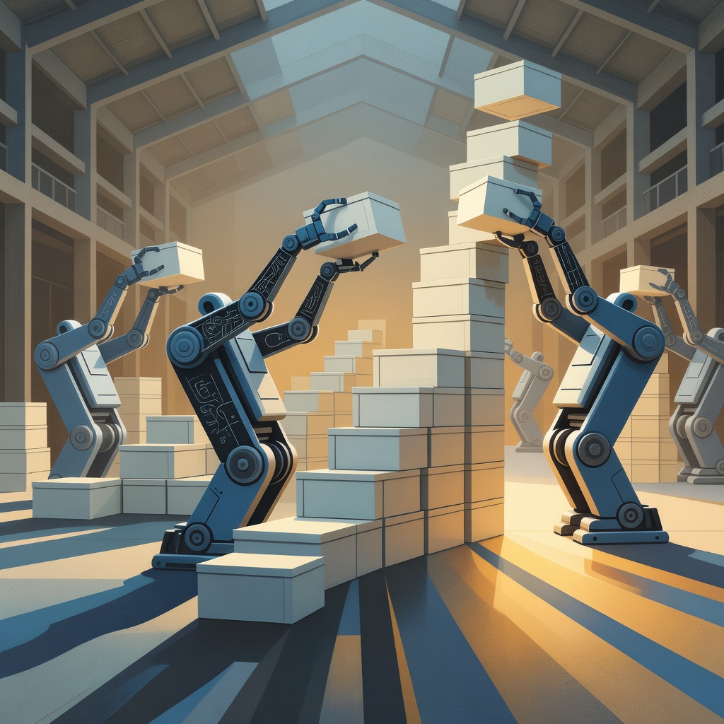 Warehouse robots boosting productivity
