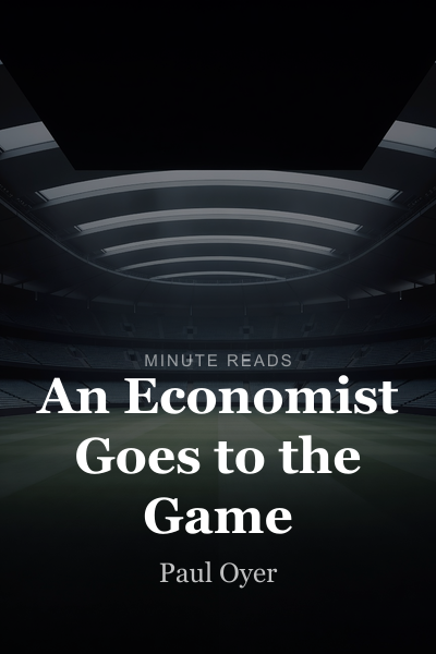 An Economist Goes to the Game book cover