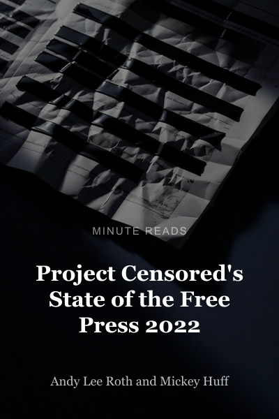 Project Censored's State of the Free Press 2022 book cover