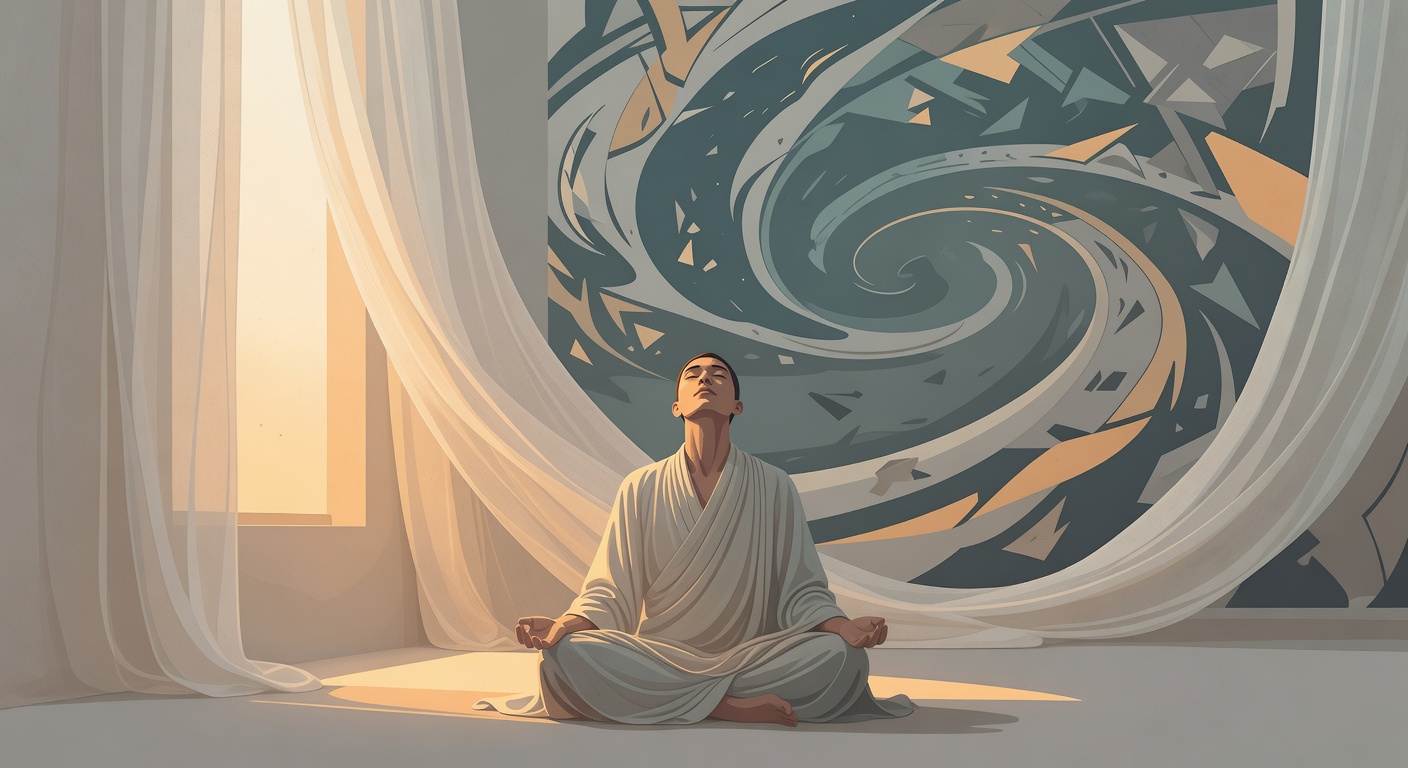 Meditation building resilience against world problems