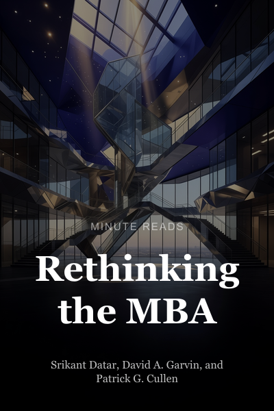 Rethinking the MBA book cover