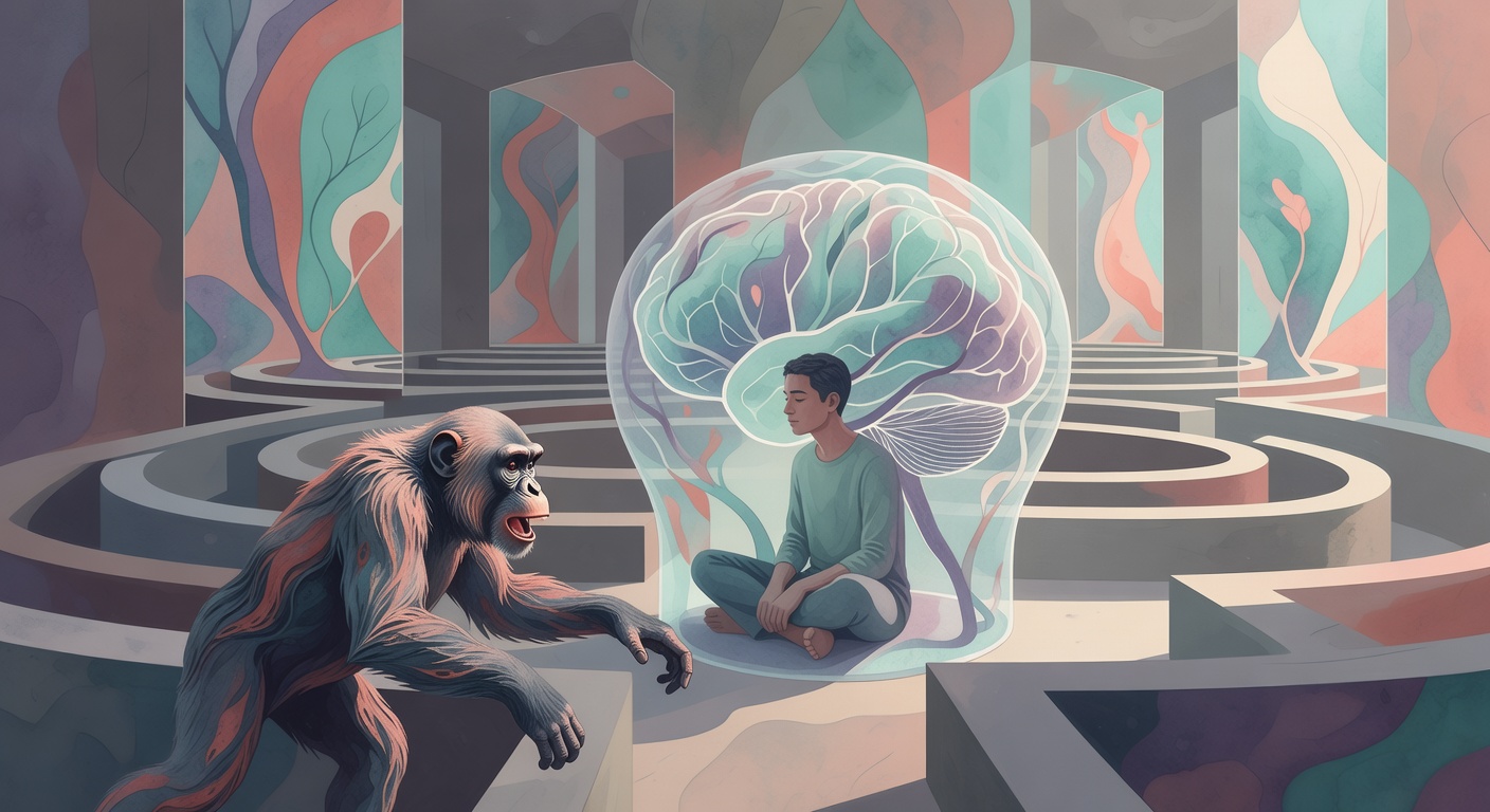 inner chimp vs rational human brain