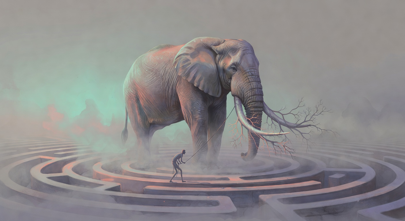 Elephant Rider Metaphor for Mind Control
