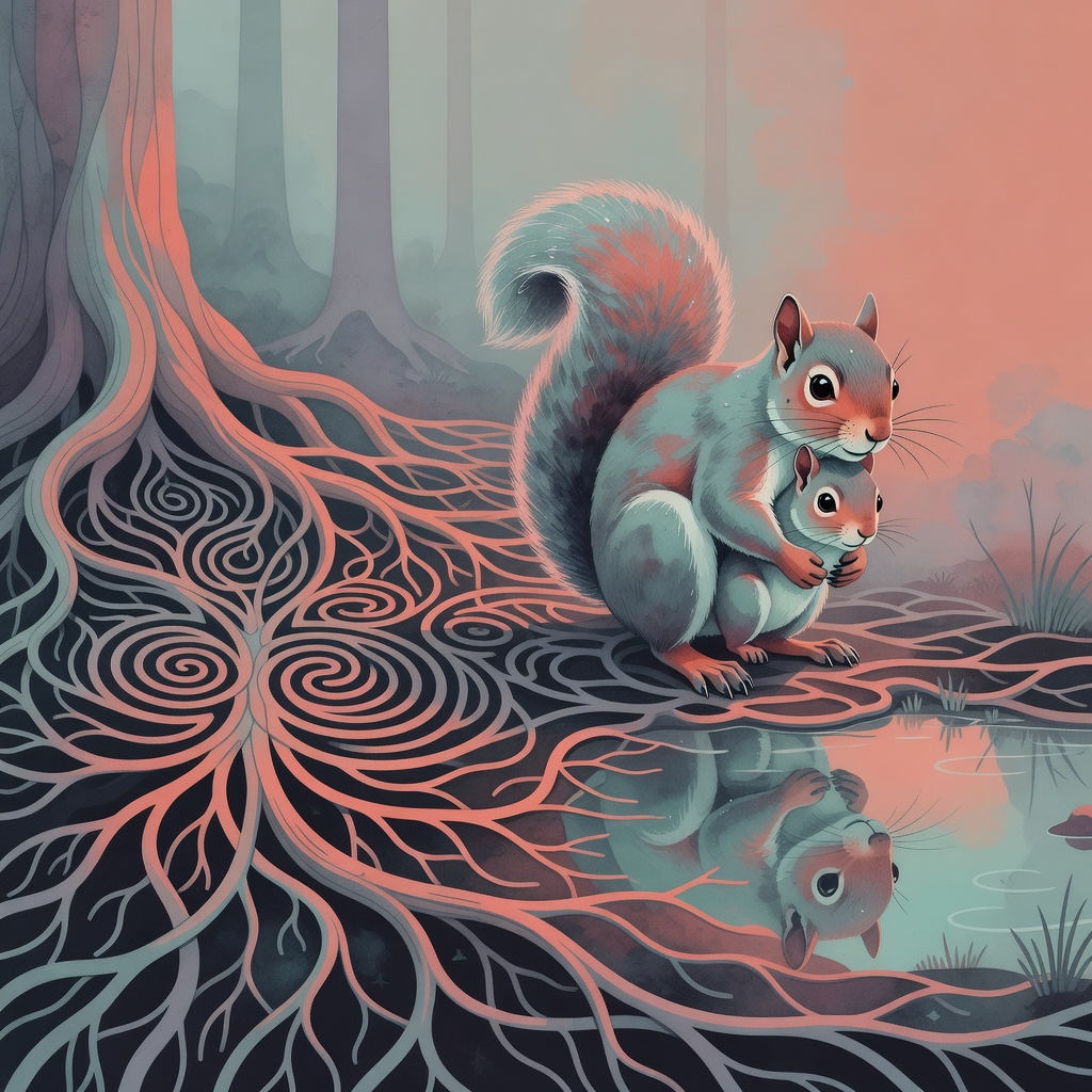 Mother animal instinct mirroring human protection